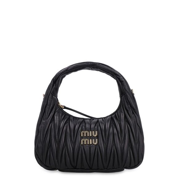 Miu Miu | Bags | Mini Wander Matelass Leather Hobo Handbag | Poshmark